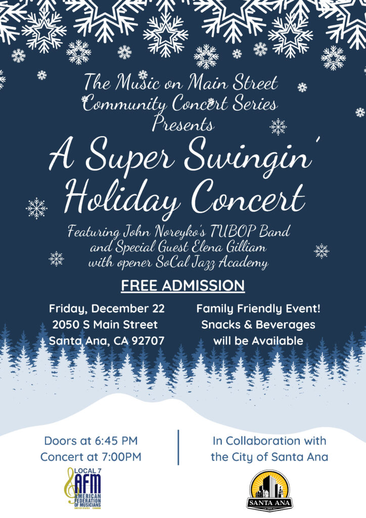 "Music on Main Street Community Concerts" - December 22nd - A Super ...